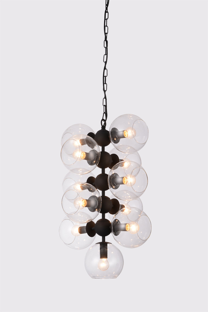 GLOBE | VERTICAL BULB CLUSTER CHANDELIER